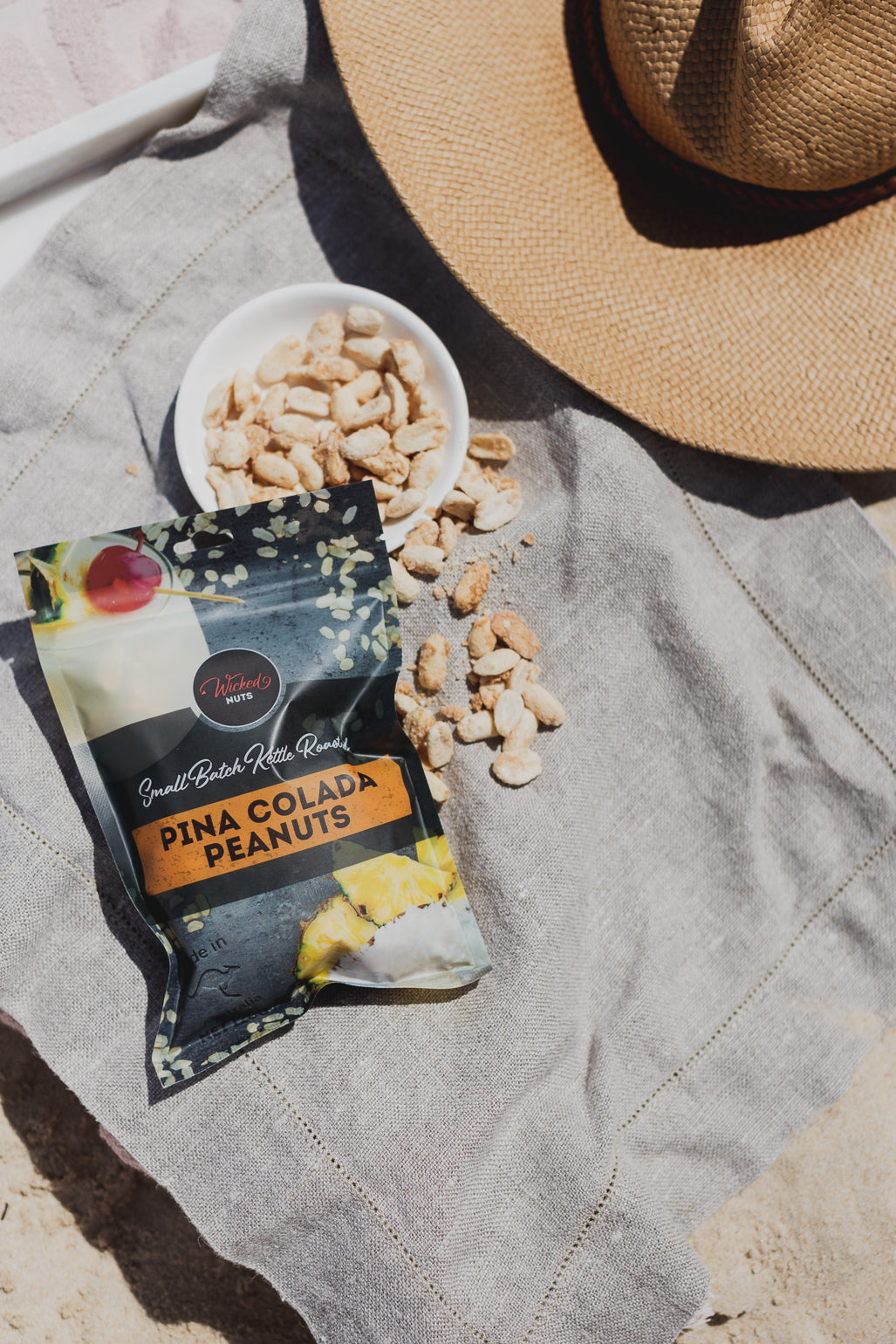 Pina Colada Peanuts by Wicked Nuts 120g – Noosa Gift Co.